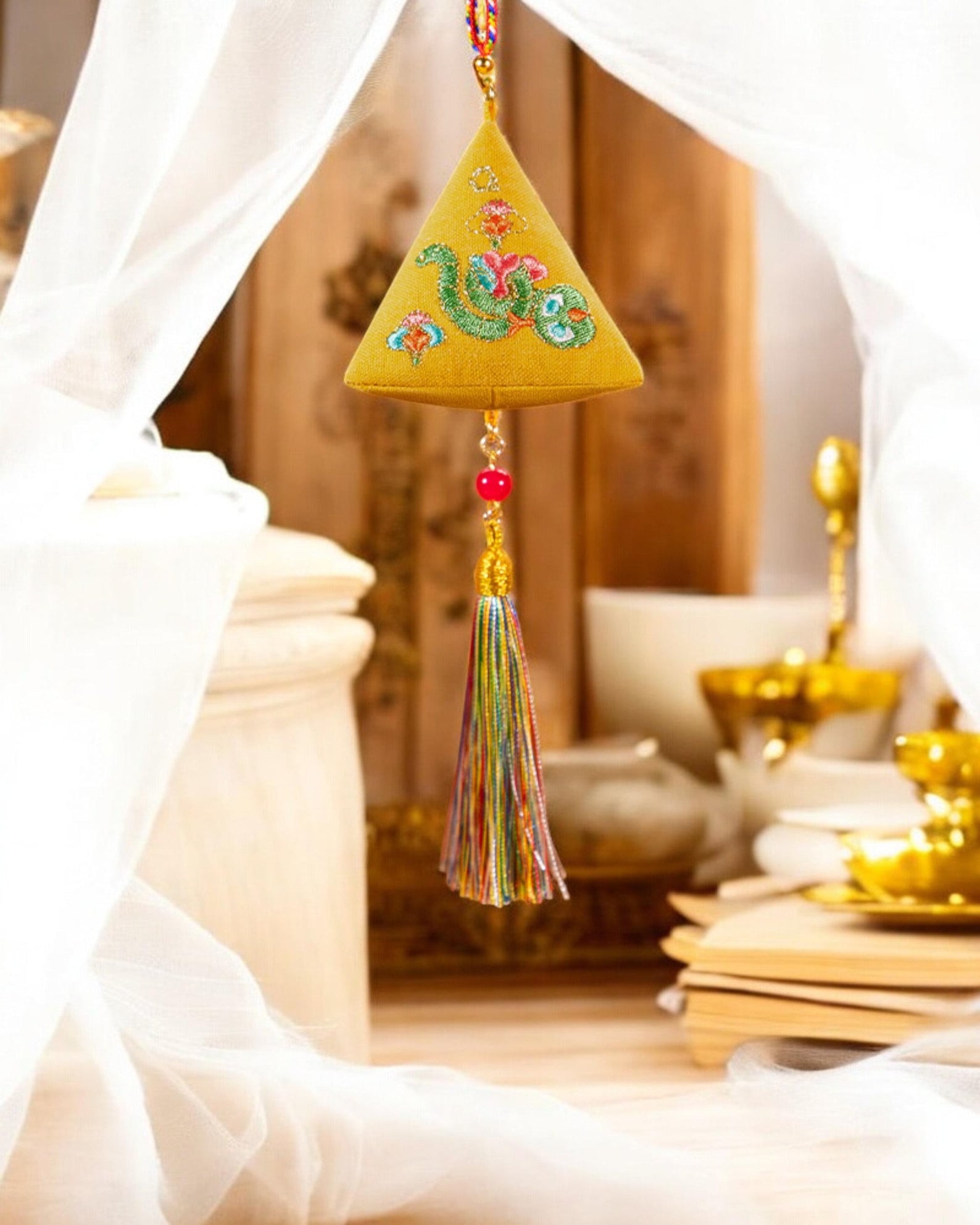 Handmade Zongzi-shaped Chinese Fragrant Sachet | Cotton Herbal Aroma ...