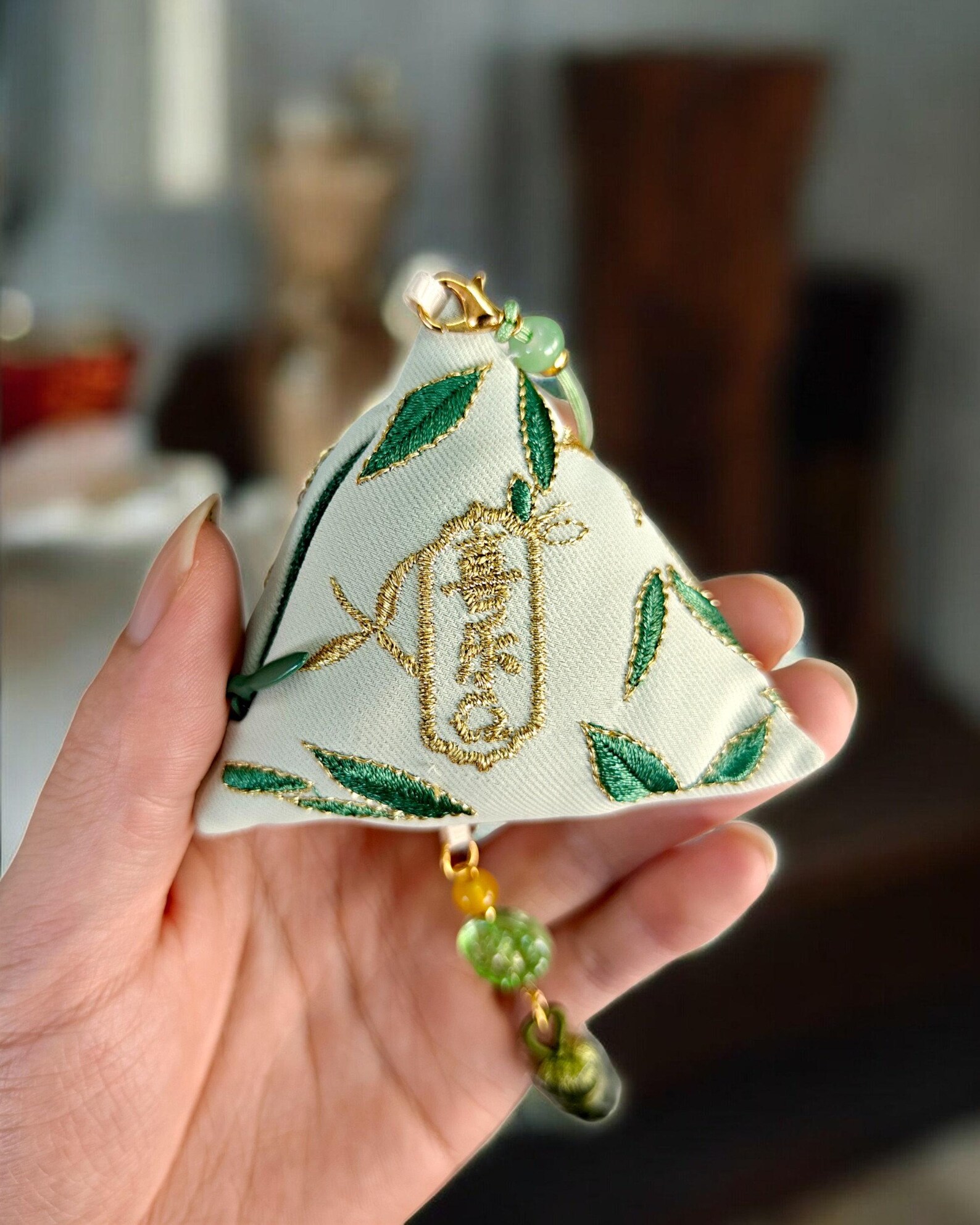 Handmade Zongzi-shaped Chinese Fragrant Sachet | Cotton Herbal Aroma ...