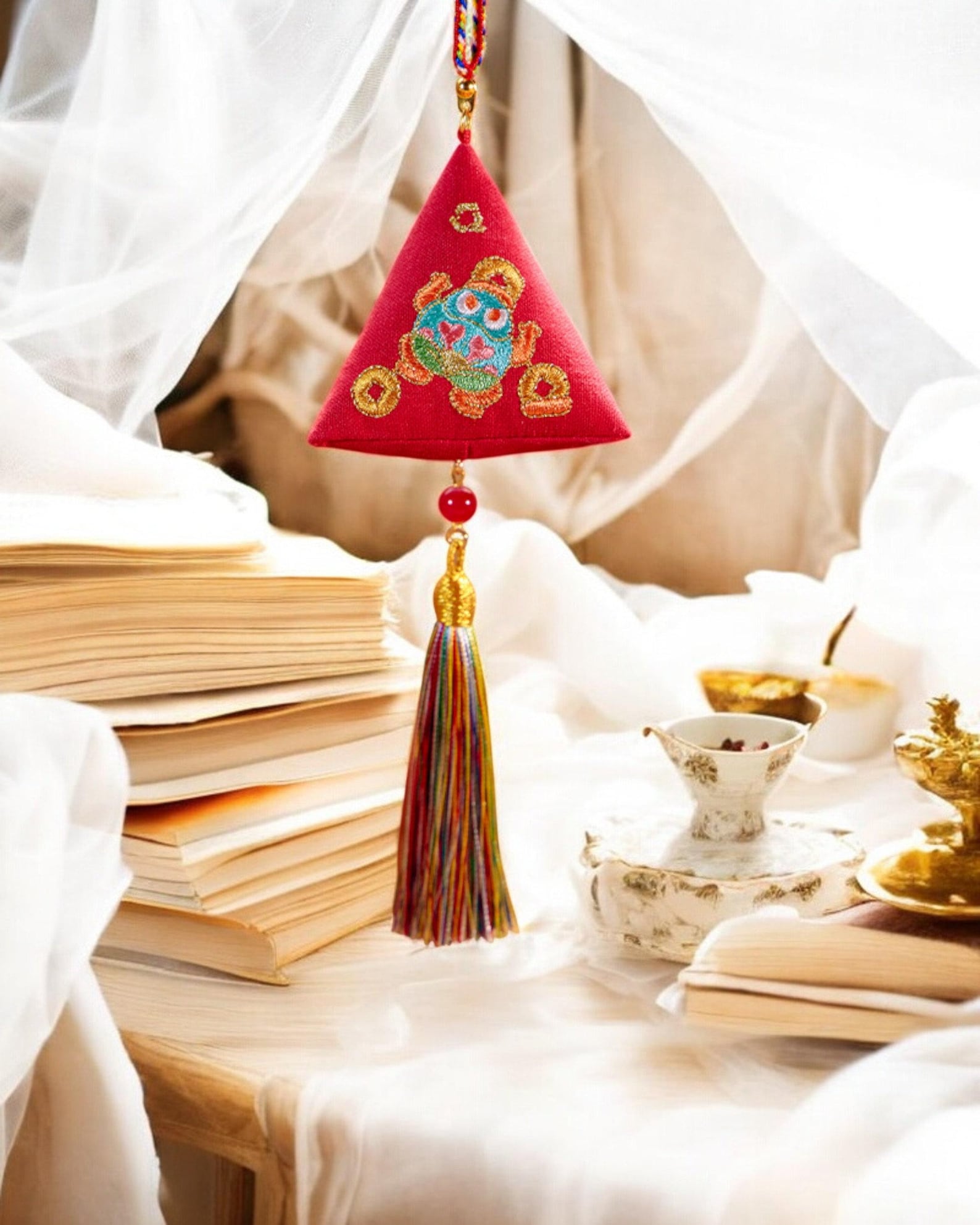 Handmade Zongzi-shaped Chinese Fragrant Sachet | Cotton Herbal Aroma ...