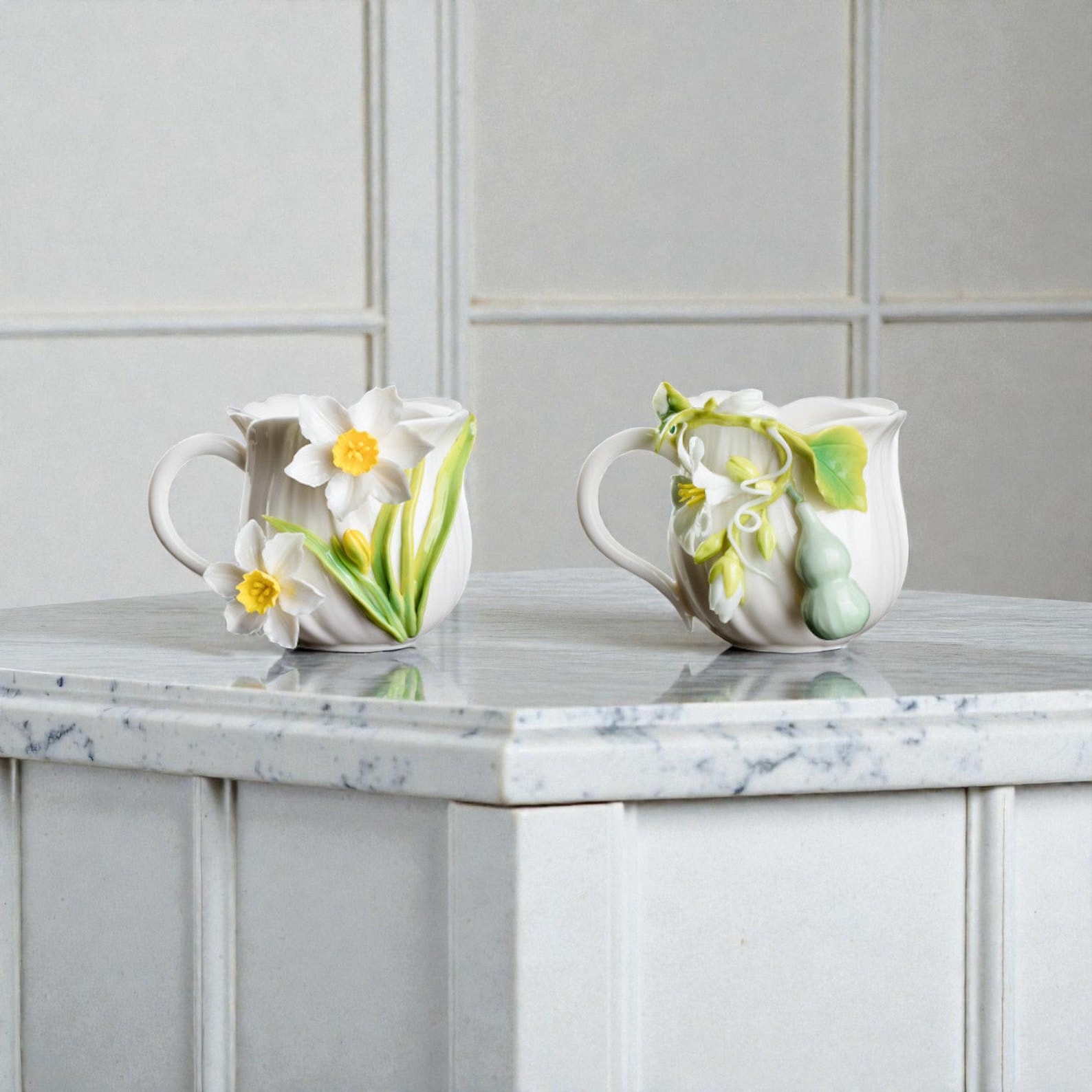 Handmade Narcissus Ceramic Coffee Cup - Intangible Cultural Heritage ...
