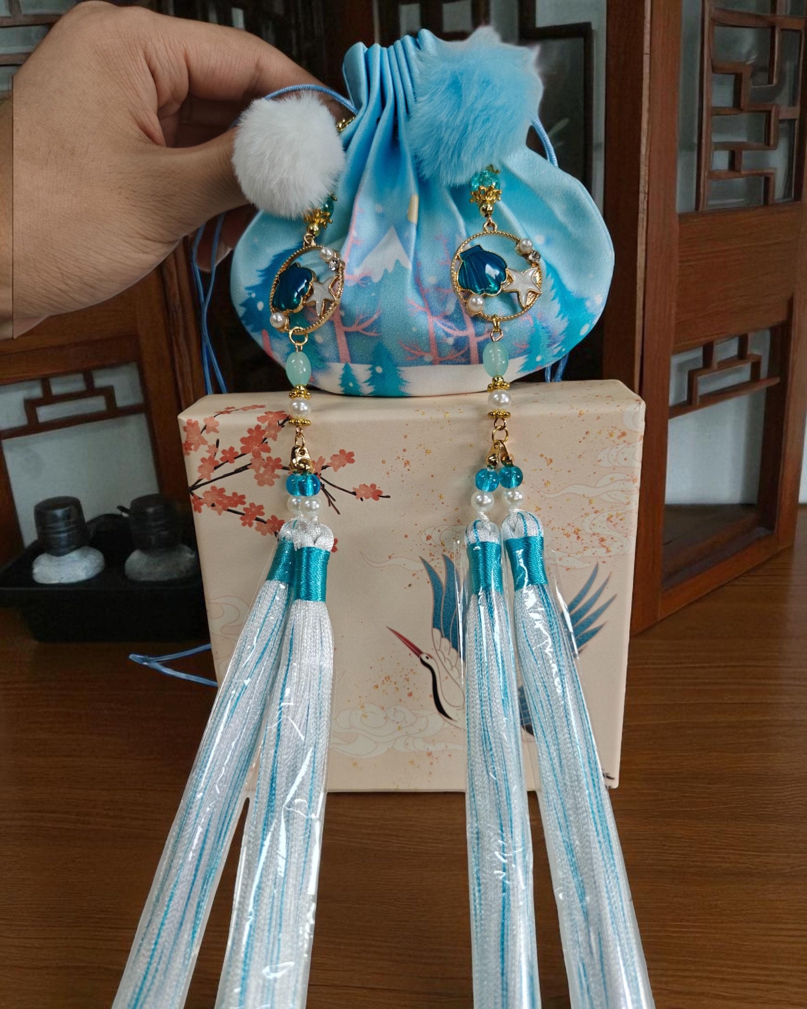 Handmade Chinese Fragrant Sachet | 10×8cm Herbal Aroma Bag | Natural ...