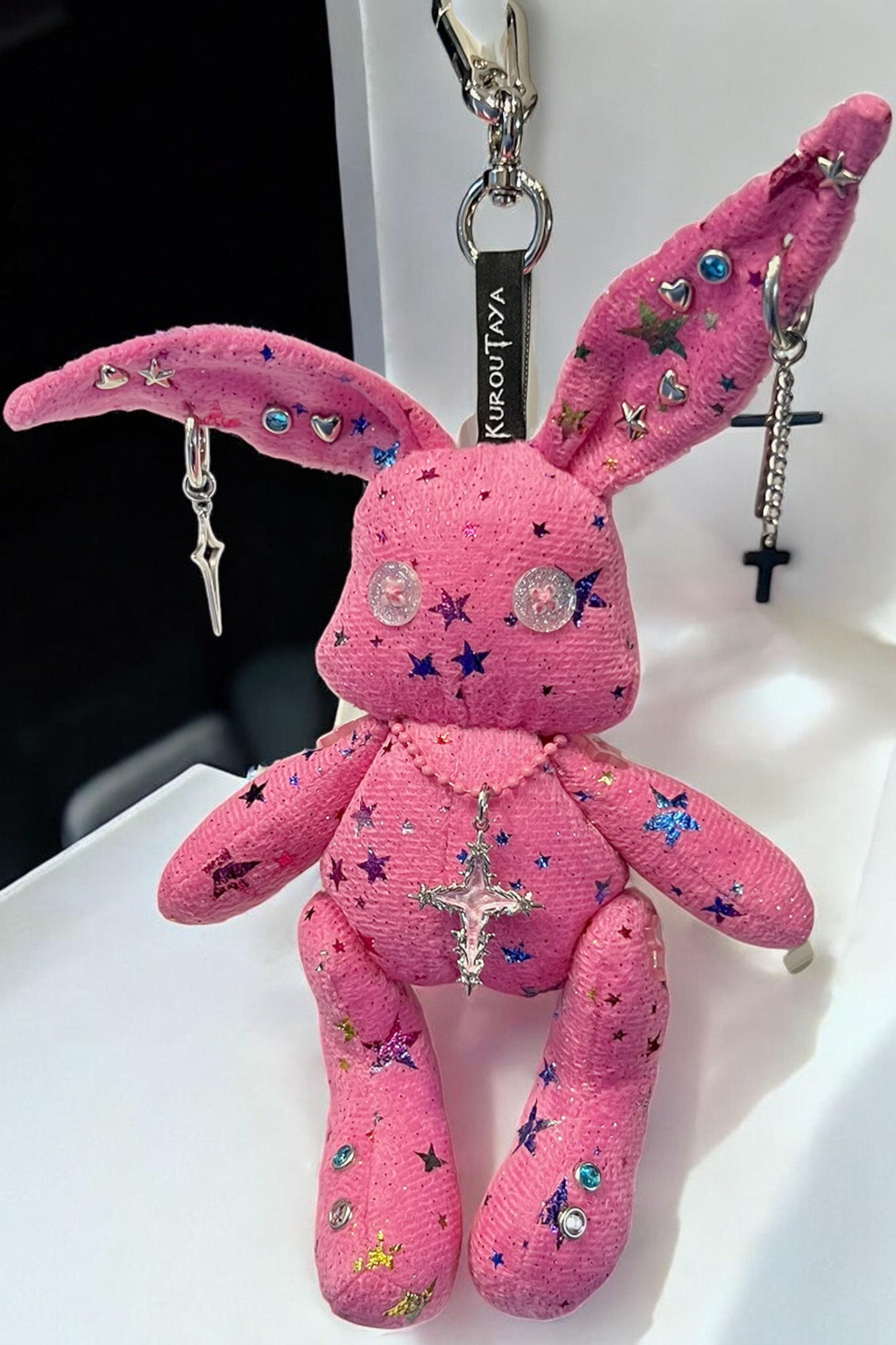 Handmade Punk Rabbit Backpack Charm - 24x13cm | Goth/y2k/cyber ...