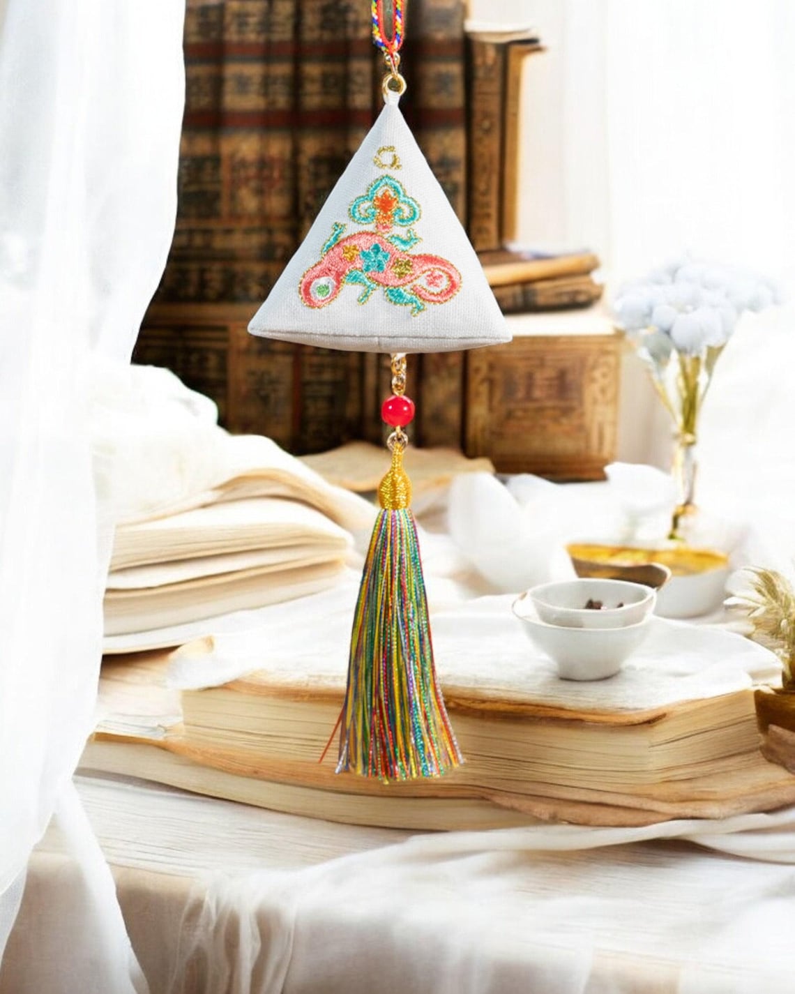 Handmade Zongzi-shaped Chinese Fragrant Sachet | Cotton Herbal Aroma ...