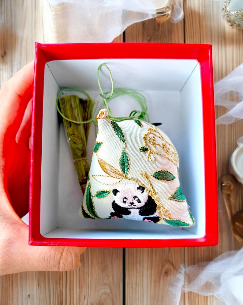 Handmade Zongzi-shaped Chinese Fragrant Sachet | Cotton Herbal Aroma ...
