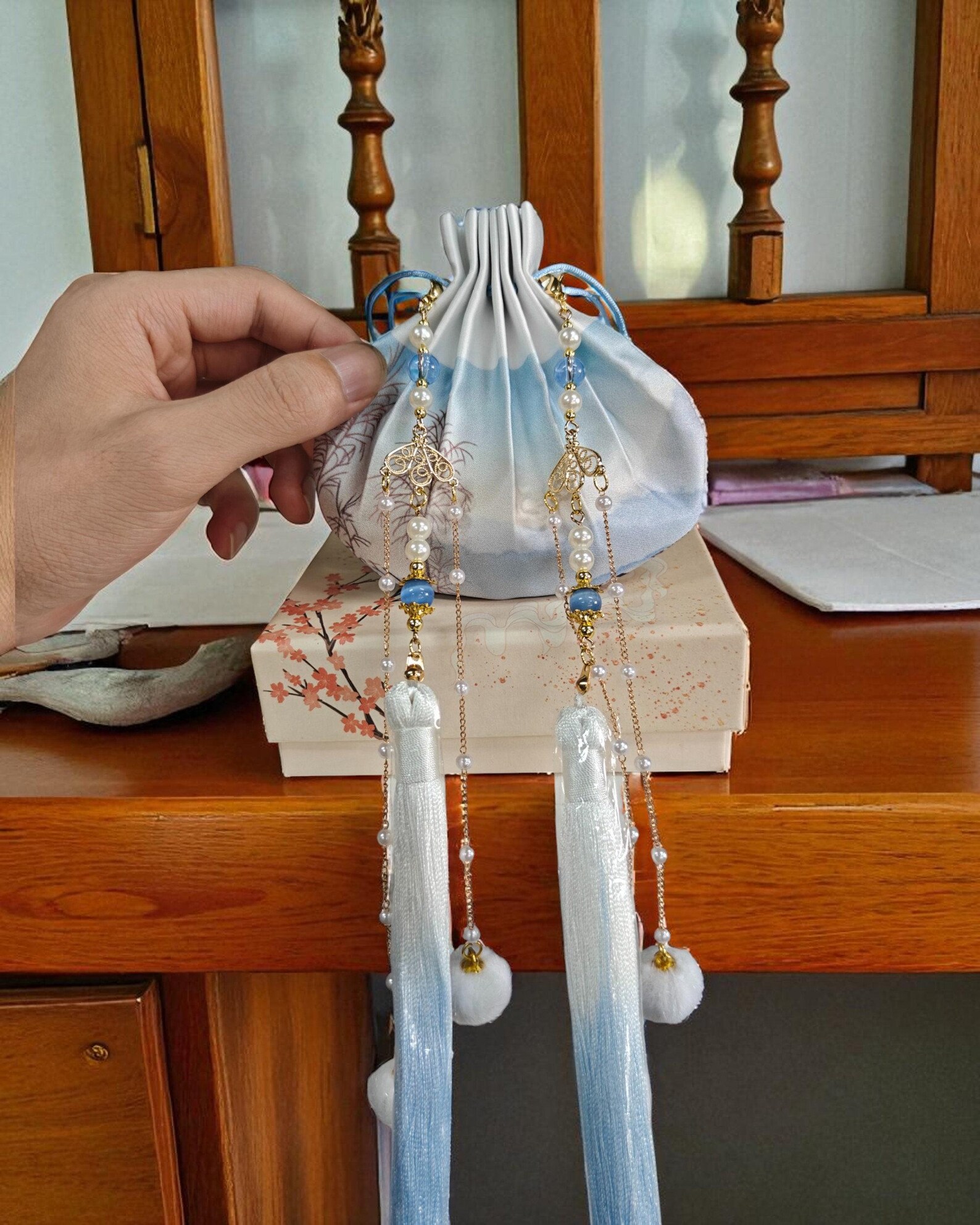 Handmade Chinese Fragrant Sachet | 10×8cm Herbal Aroma Bag | Natural ...