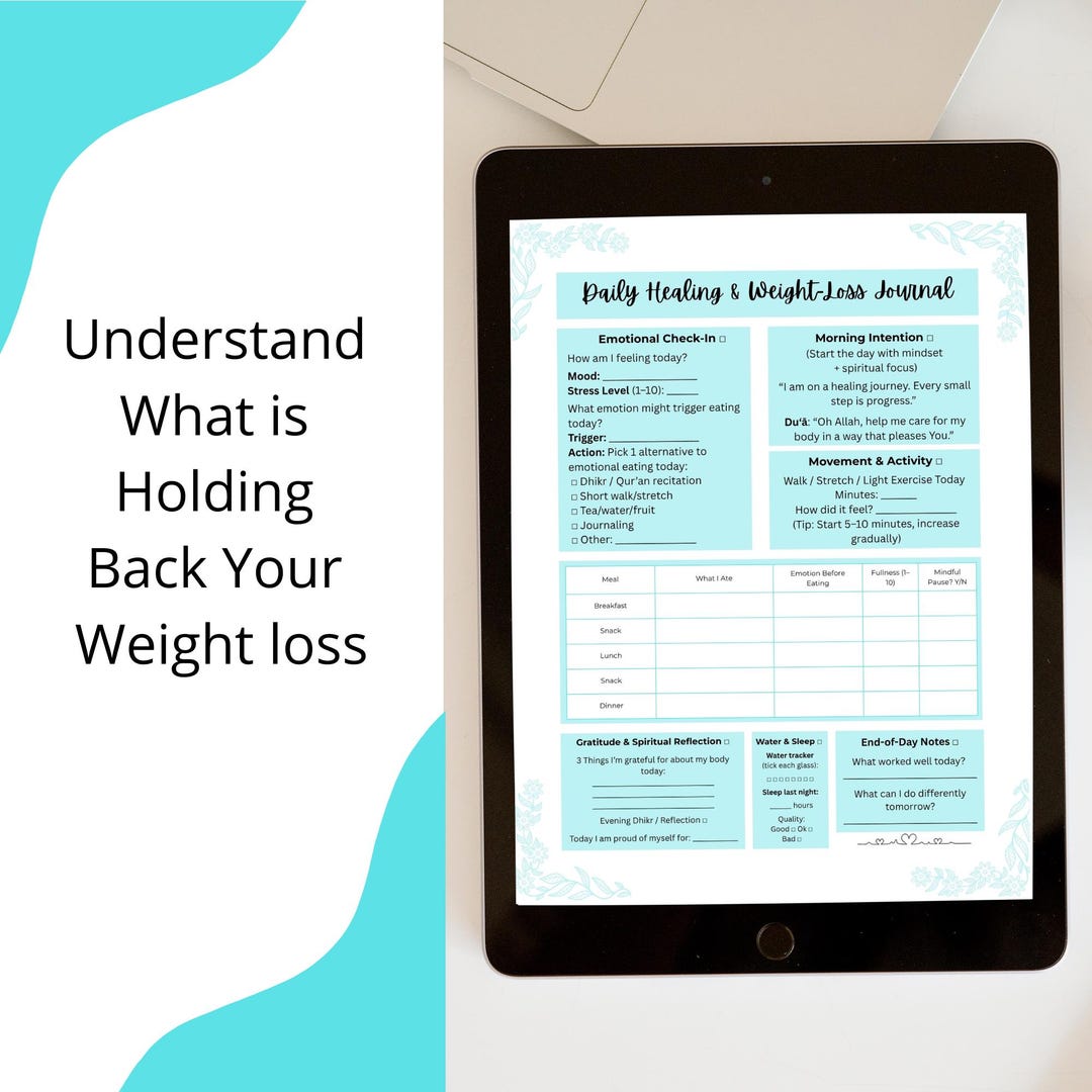 Weight-loss Journal: Islamic Mindful Eating Tracker (PDF) - Etsy