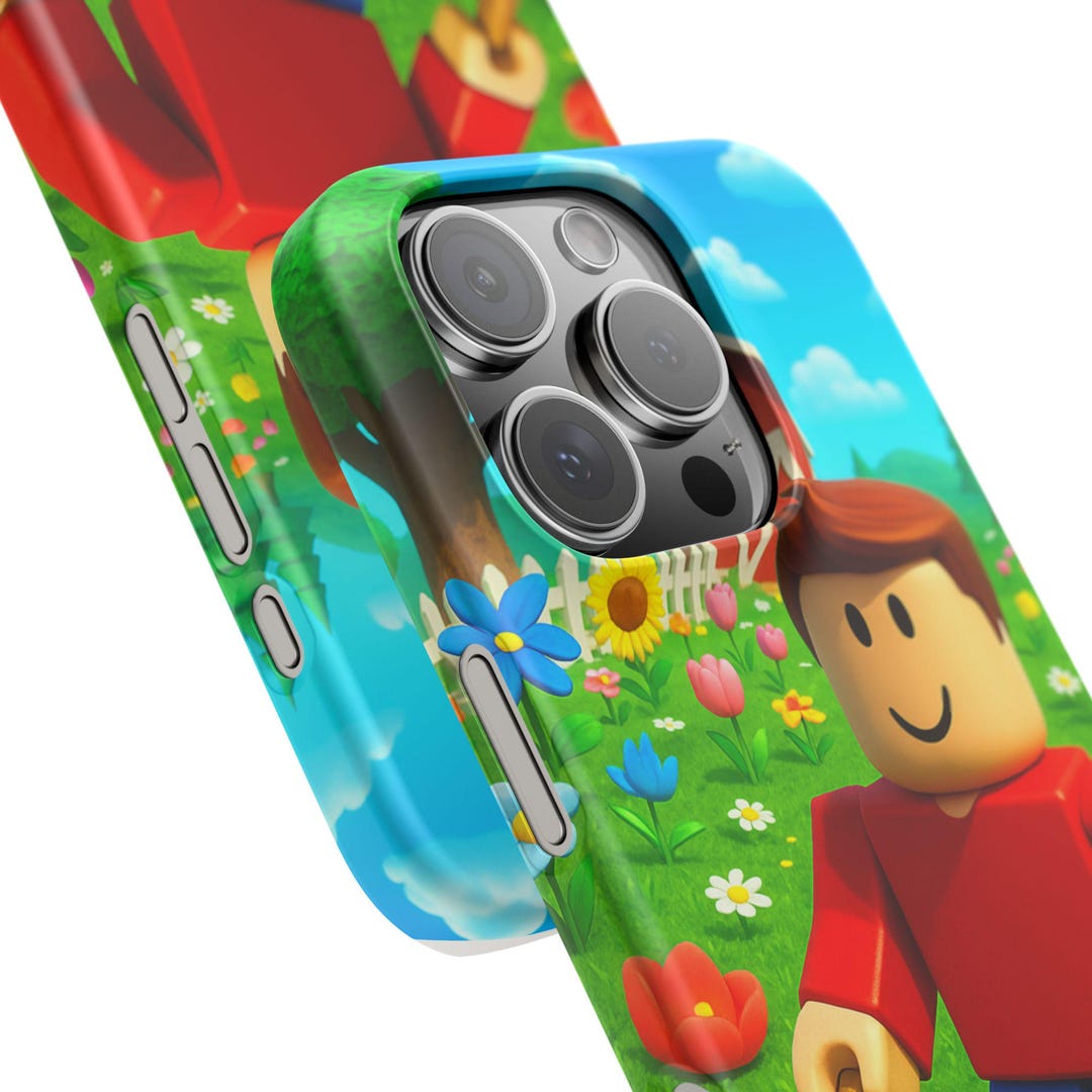 Colorful Roblox Snap Cases for Kids, Cute Character Phone Covers, Fun ...
