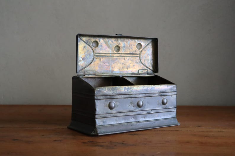 1900s Domestic Coffee & Sugar Brass Box - Etsy
