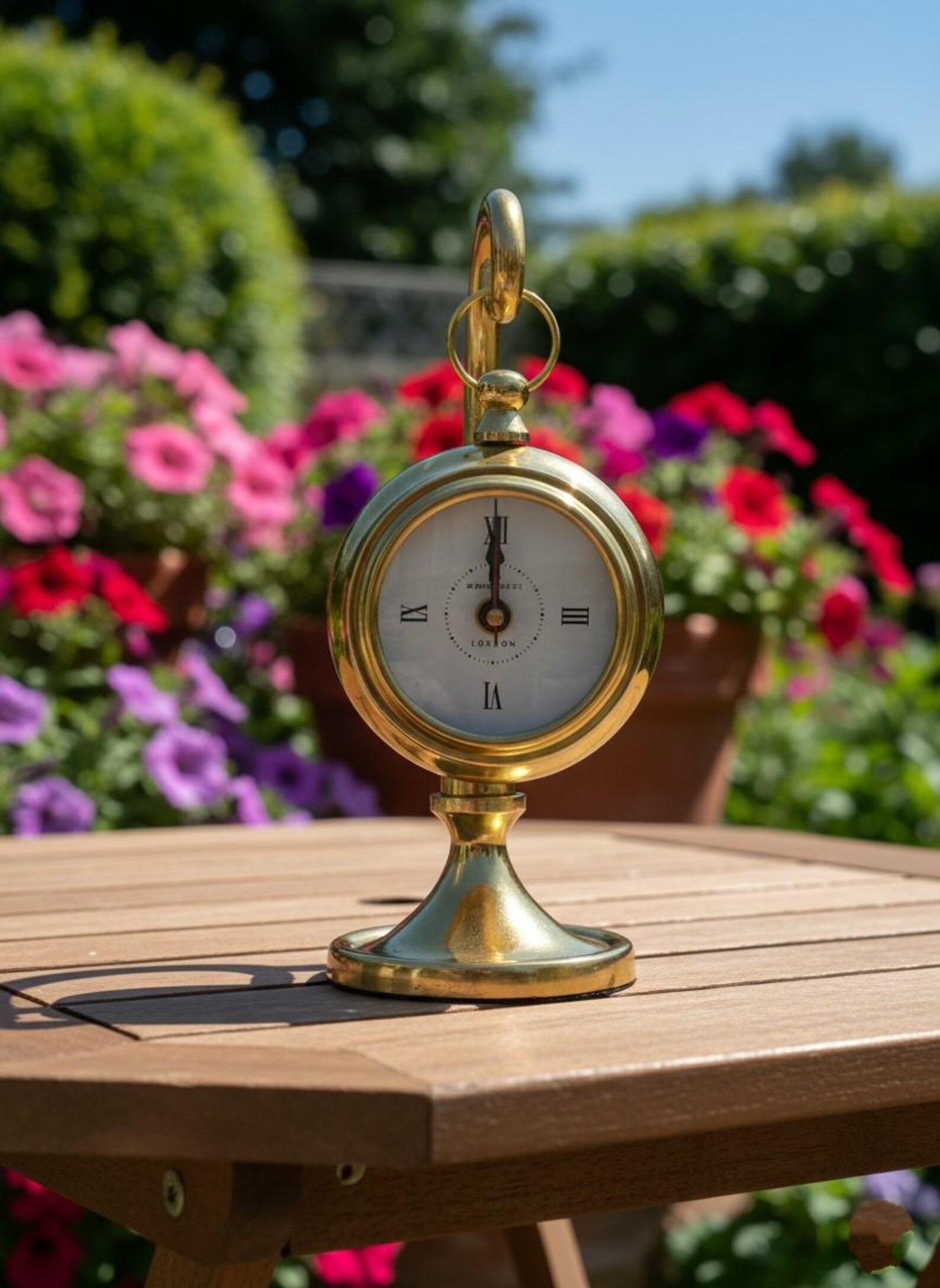 Antique Gold Desk Clock: Vintage Style Tabletop Decor - Etsy