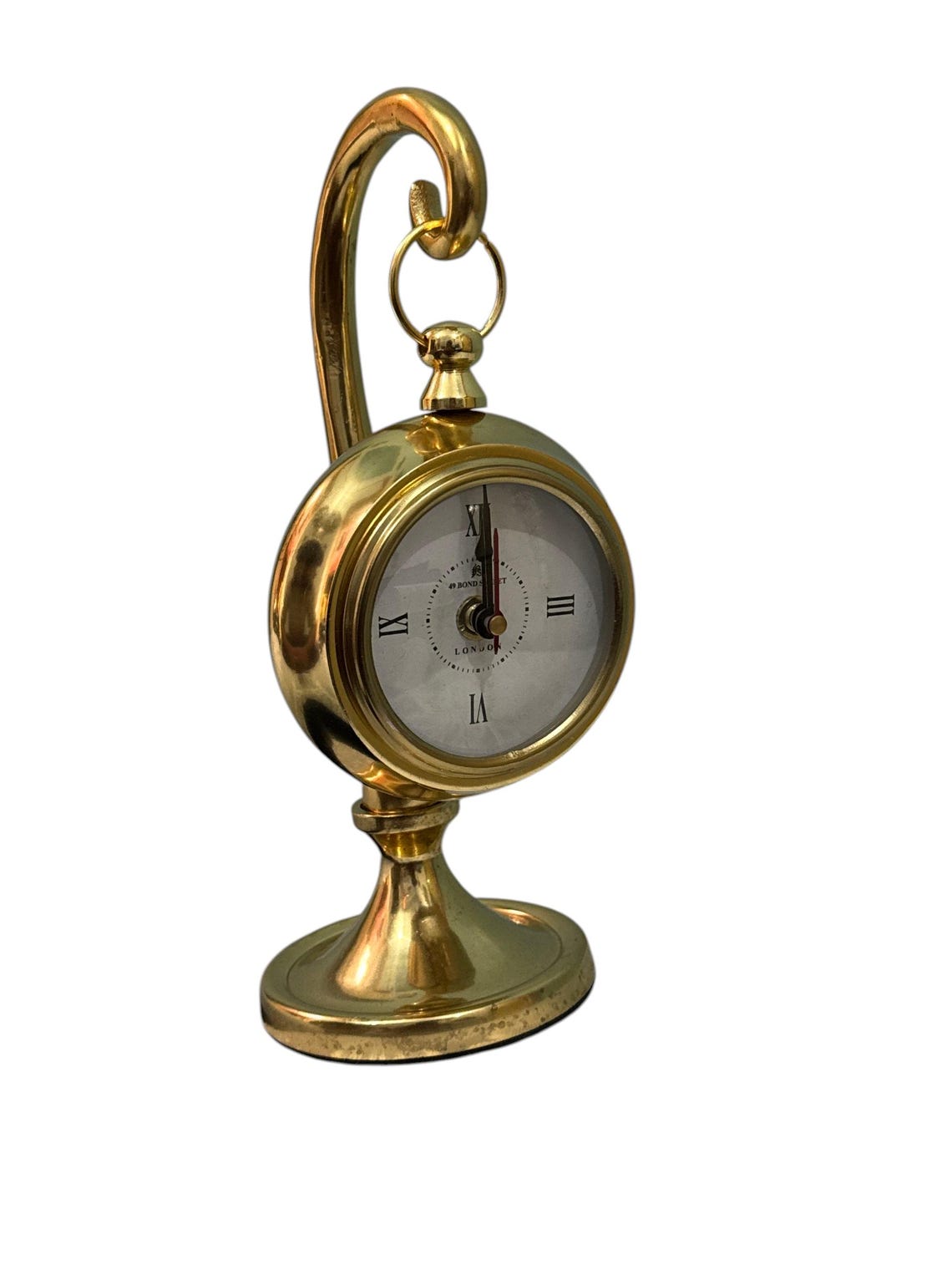 Antique Gold Desk Clock: Vintage Style Tabletop Decor - Etsy