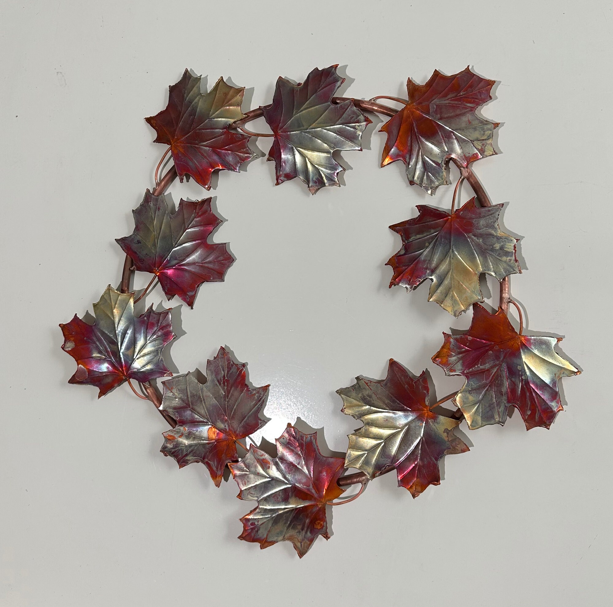 Copper Maple Leaf Metal Wall Decor/hand Crafted Coastal Art/nature ...