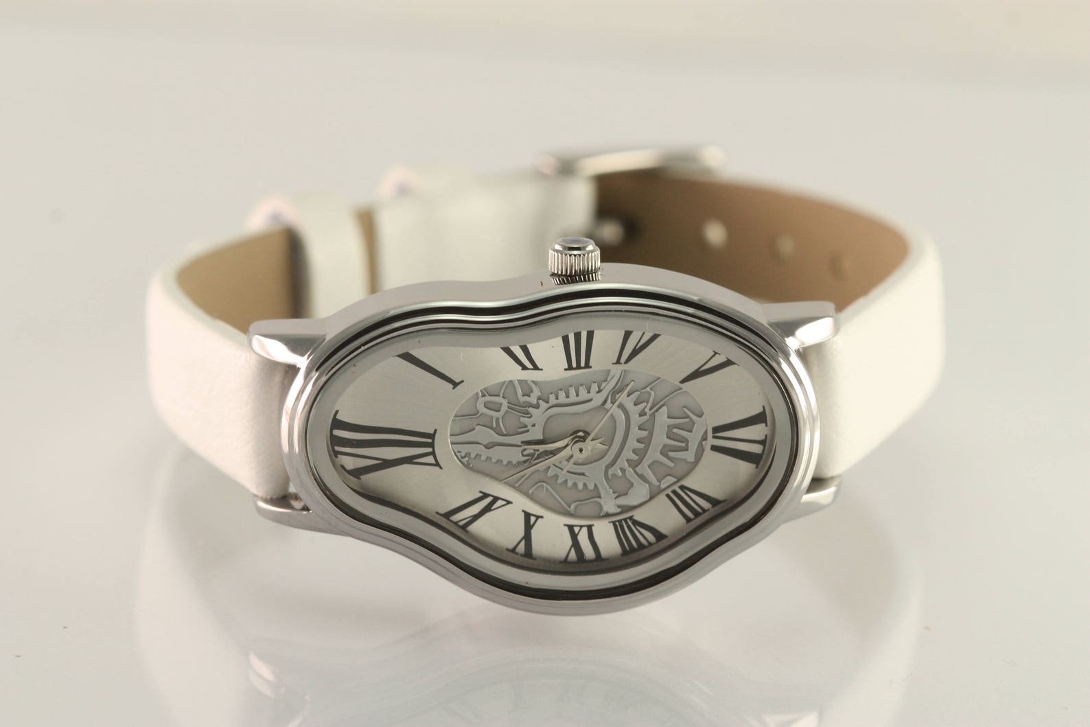 Gold Salvador Dali Inspired Brown Leather Wrap Watch Dali | Etsy