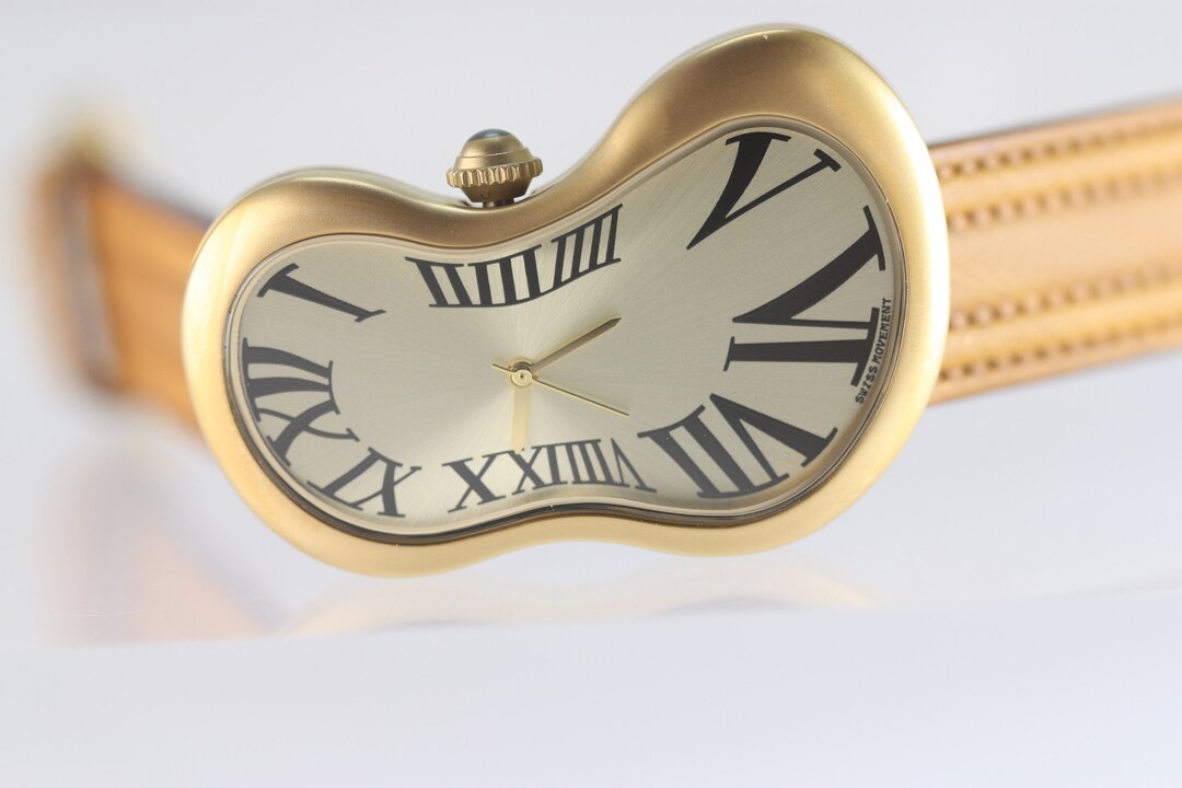 Melting Watch Dali Inspired Vintage Style Rare French Homage Soft ...