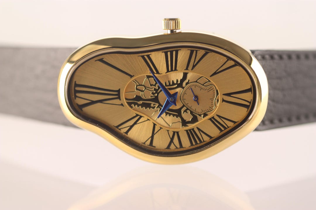 Gold Surrealist Art Design Surrealism Watch Art Liquid Time Dali ...
