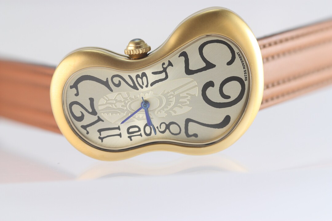 Melting Watch Dali Inspired Vintage Style Rare French Homage Soft ...