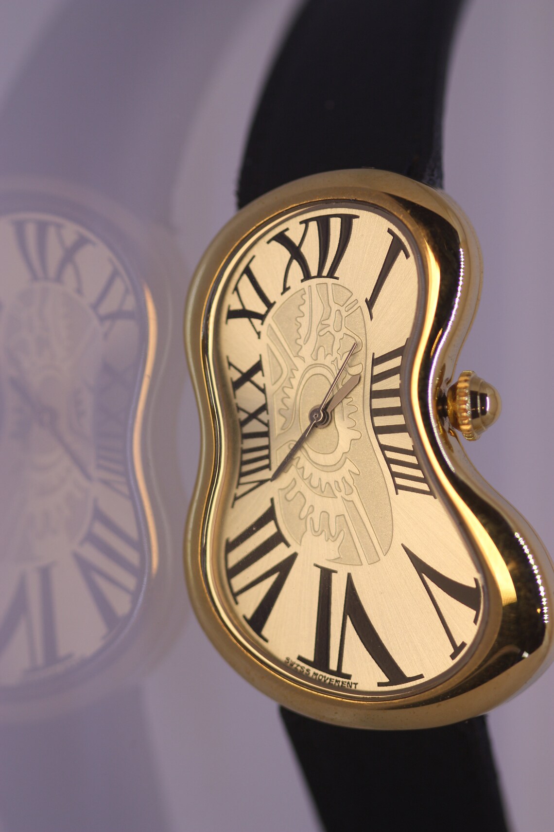 Melting Watch Dali Inspired Vintage Style Rare French Homage Irregular ...