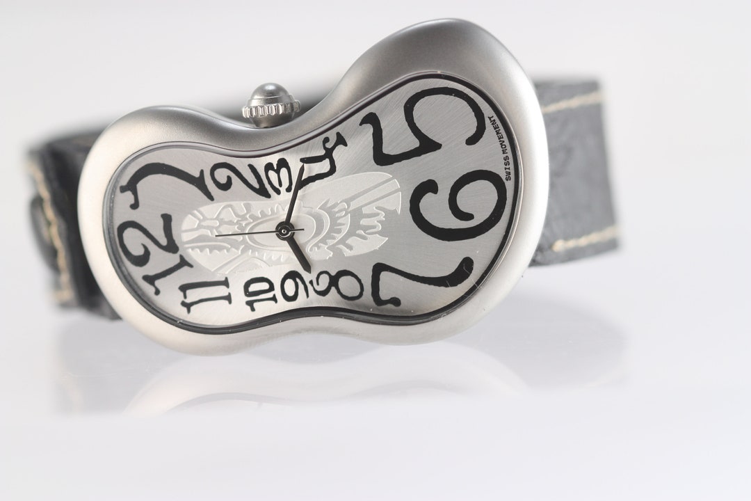Melting Watch Dali Inspired Vintage Style Rare French Homage Soft ...
