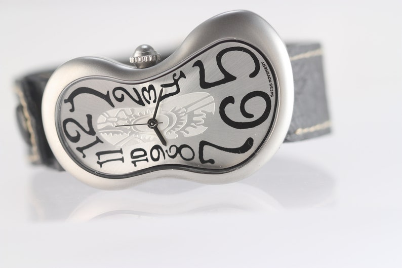 Paris Art Deco Y2k Kiosk Memory Surrealism Wrist Watch Art Liquid Time ...