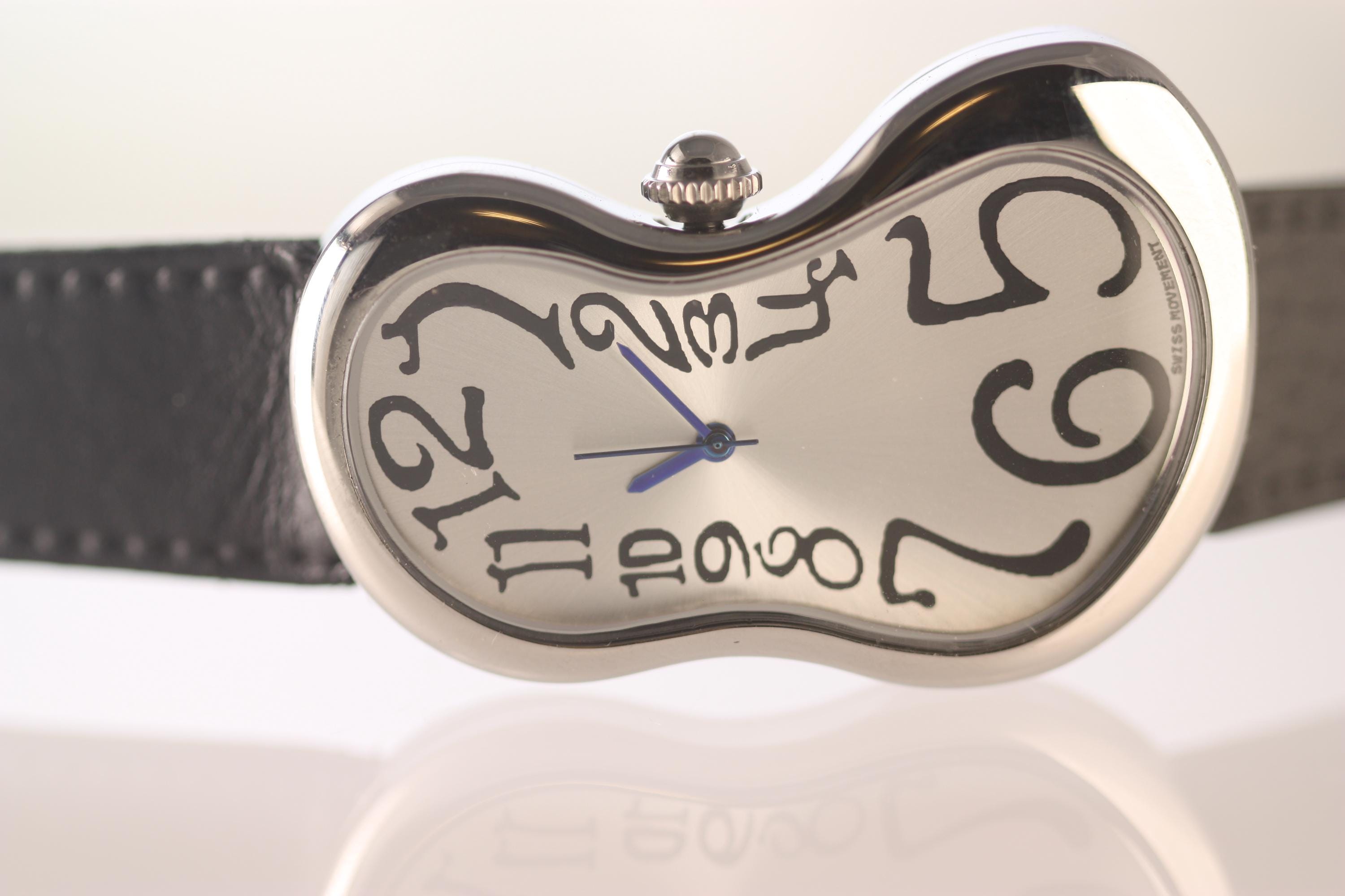 Melting Watch Dali Inspired Vintage Style Rare French Homage Irregular ...