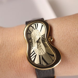Melting Watch Dali Inspired Vintage Style Rare French Homage Irregular ...