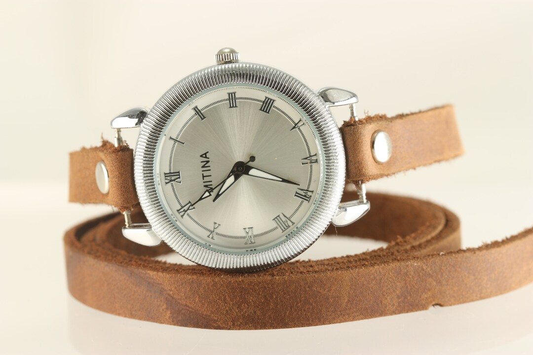 Woman Wrap Watch ,silver Wrist Watch, Roman Numerals,bracelet Watch ...
