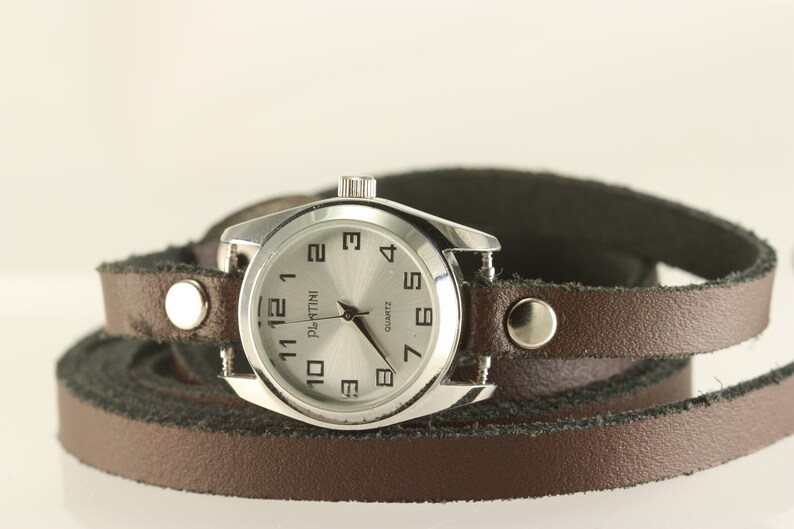 Woman Wrap Watch ,silver Wrist Watch, Winding Watch, Bracelet Watch ...