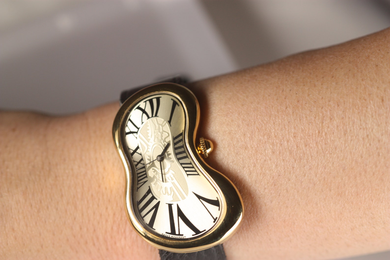 Melting Watch Dali Inspired Vintage Style Rare French Homage Irregular ...