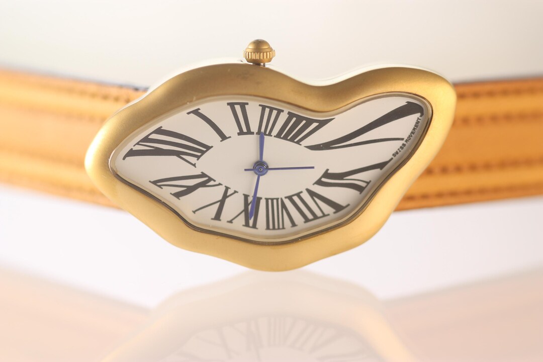 Melting Watch Dali Inspired Vintage Style Rare French Homage Irregular ...