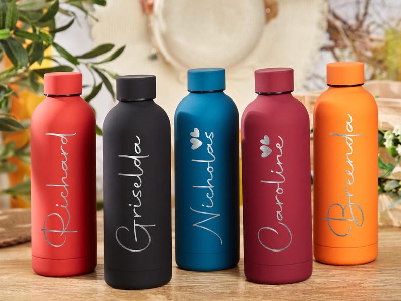 Personalized Water Bottle,engraved Water Bottles,custom Stainless Steel ...