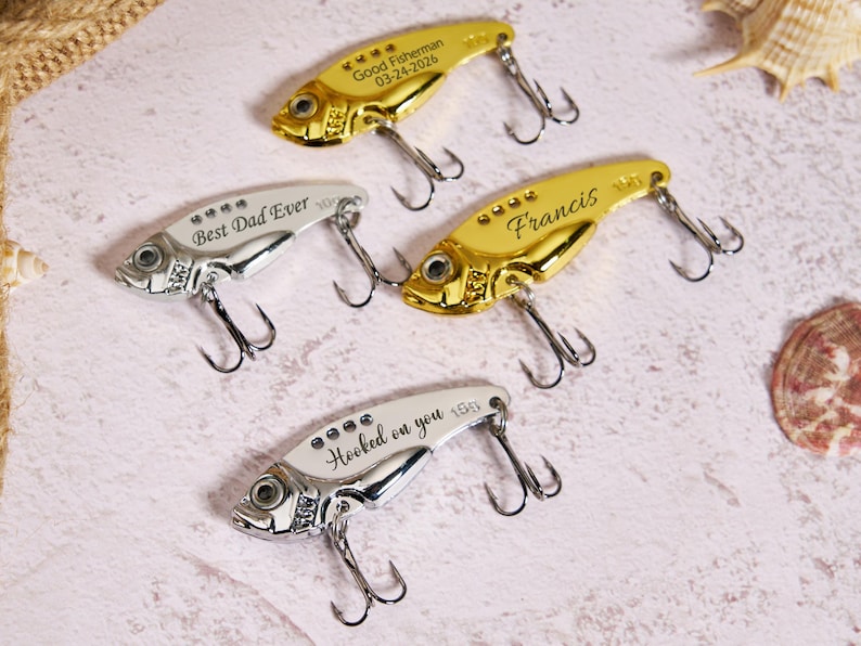 Custom Fishhook With Name,metal Fishhook Gift,fishing Lover Gift,silver ...