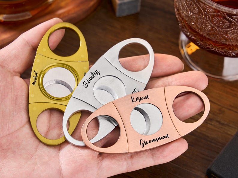 Custom Cigar Cutter,engraved Name Cigar Cutter,personalized Stainless ...