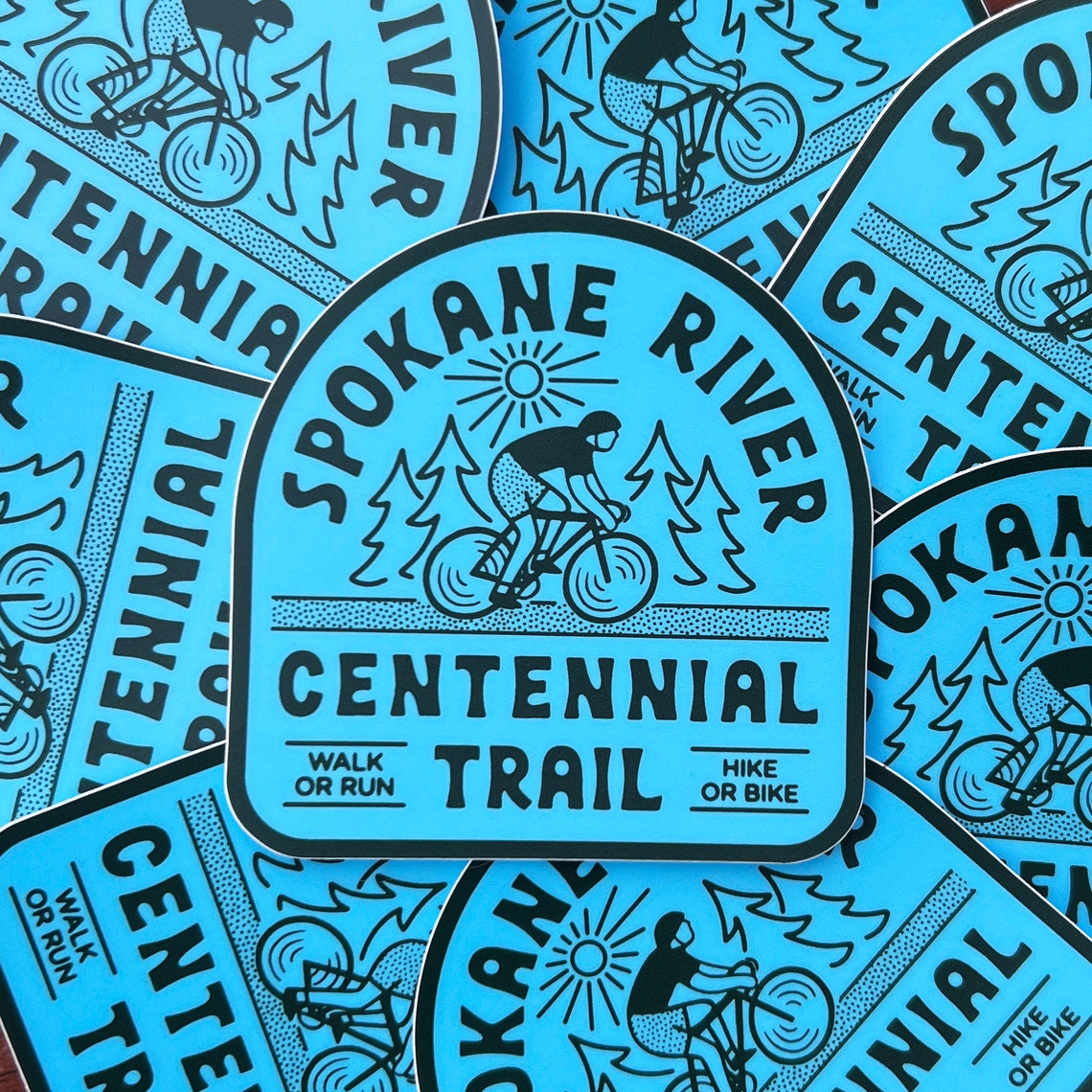 Spokane Sticker 3" Spokane River Centennial Trail Vinyl Decal ...