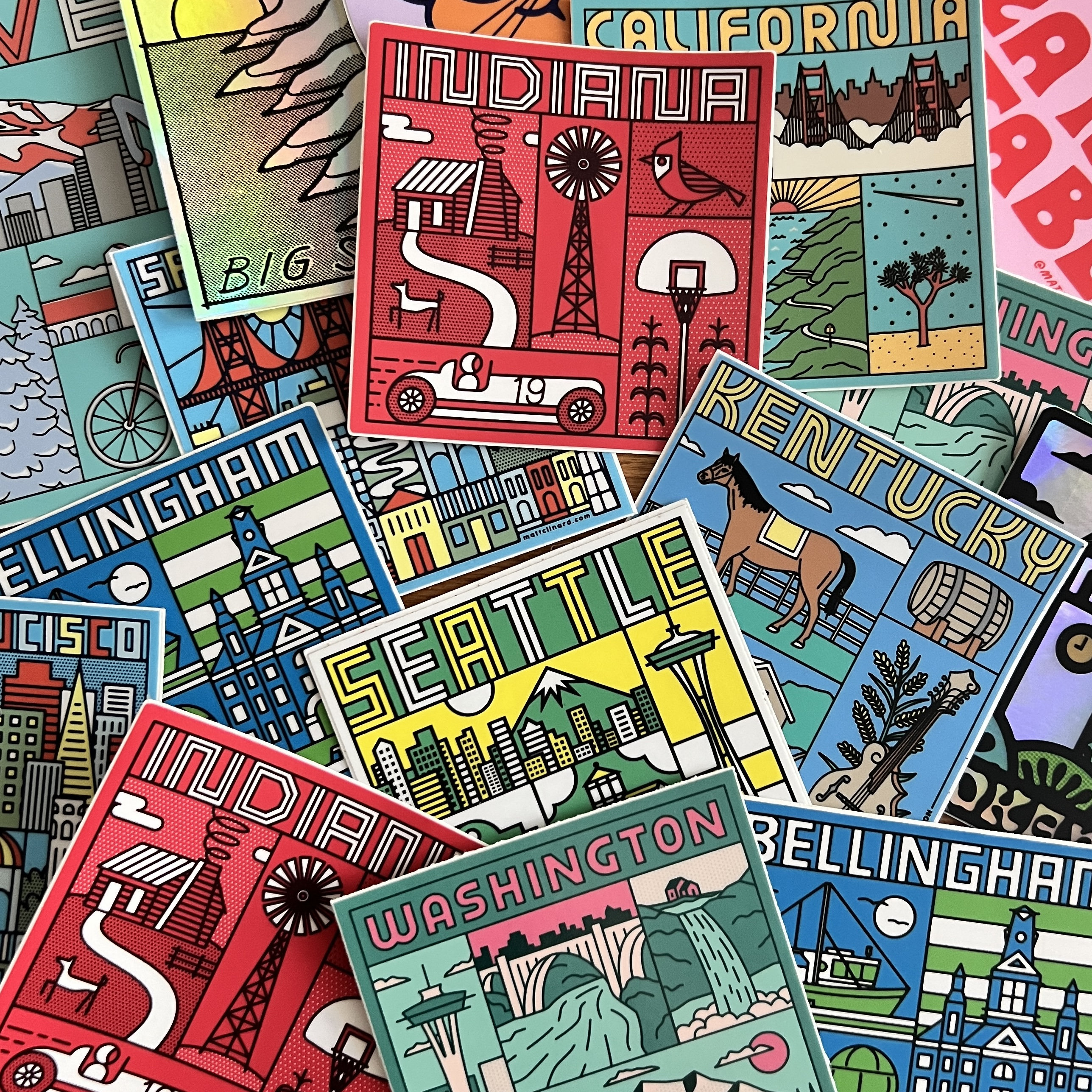 Two Sticker Bundle | Choose Any 2 Stickers | Travel Stickers | Laptop ...