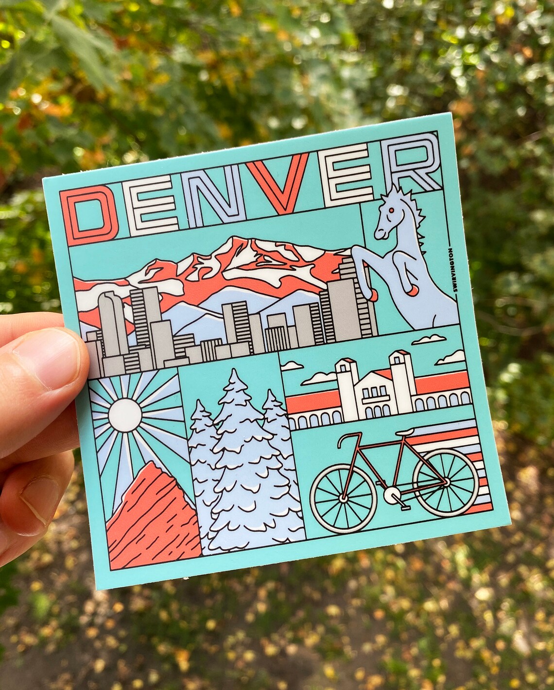 Denver Sticker | Colorado Stickers | Mile High City Vinyl Decal | Rocky ...