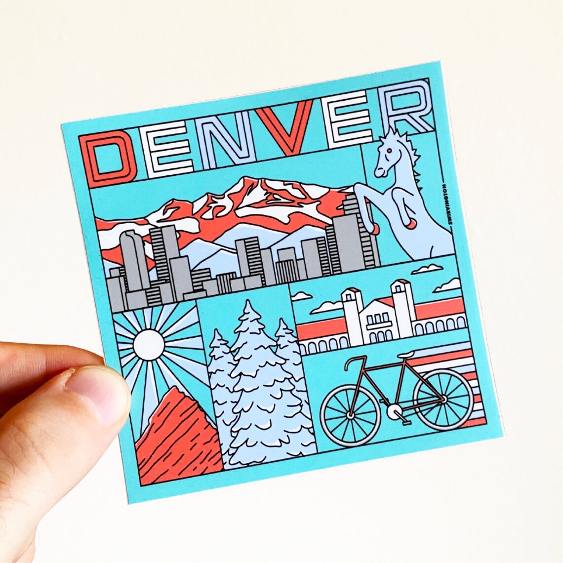 Denver Sticker | Colorado Stickers | Mile High City Vinyl Decal | Rocky ...