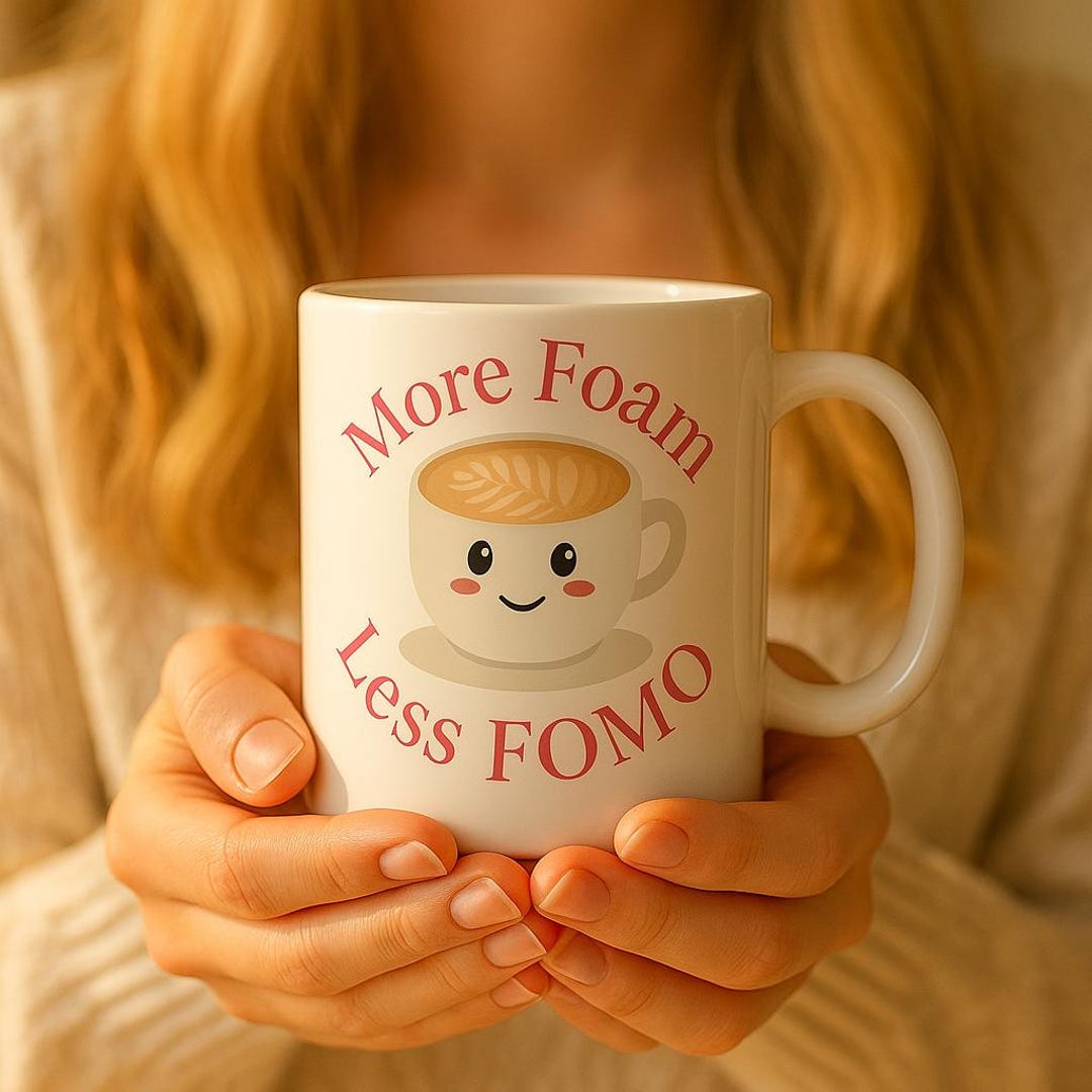 More Foam Less FOMO Coffee Mug | Latte Art, Introvert Gift - Etsy