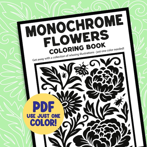 Coloring Book Funky - Etsy UK