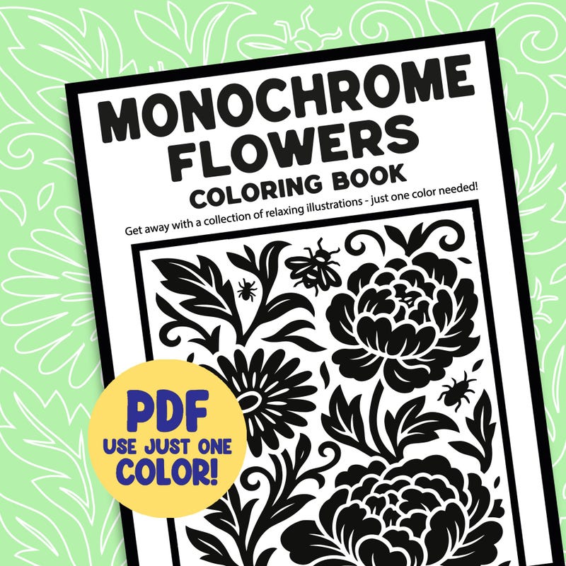 Monochrome Book Print - Etsy