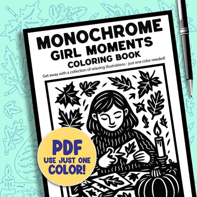 Girl Moments Coloring Book - Etsy
