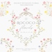 Watercolor Rococo Floral Line Art Wedding Clipart, Vintage Victorian ...