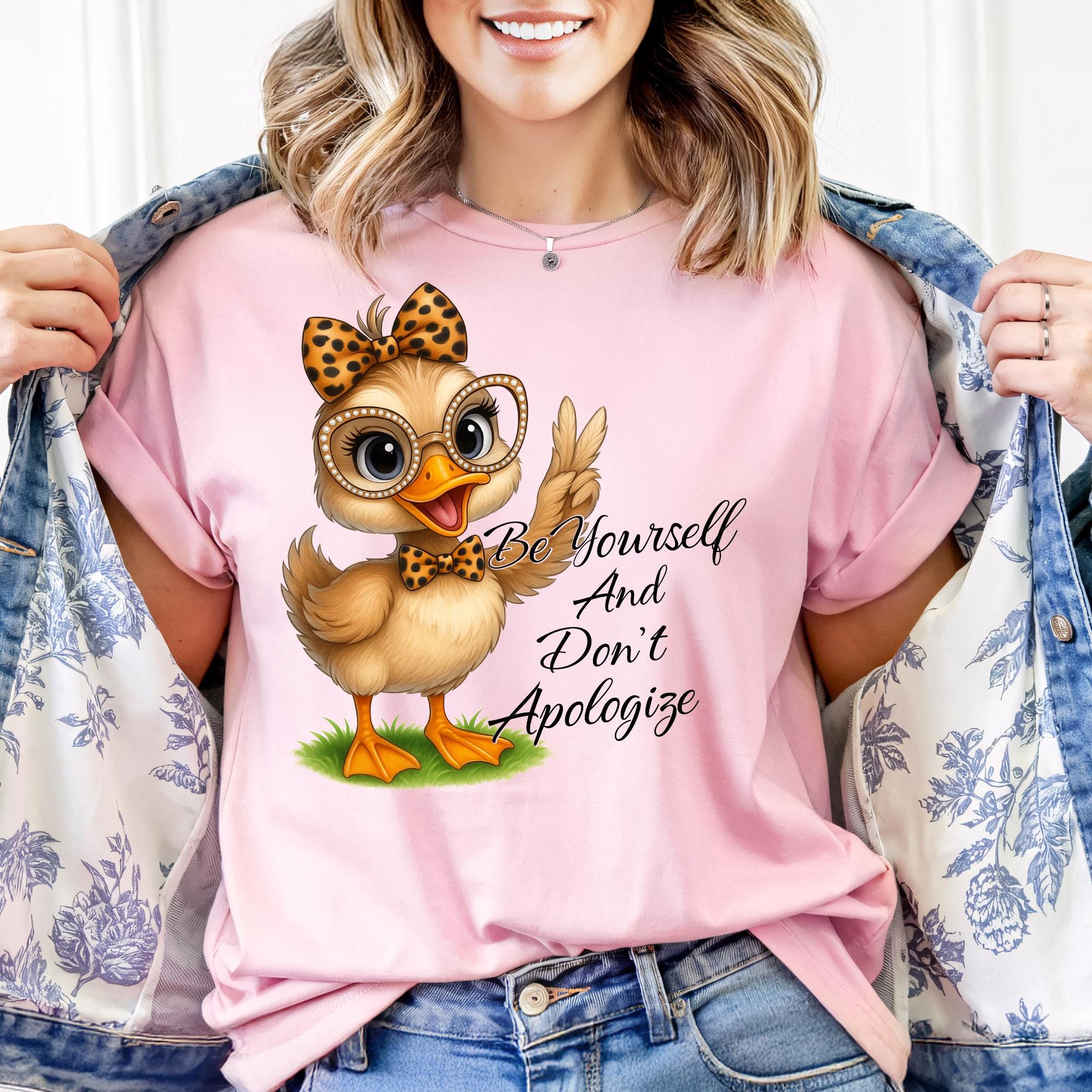 Be Yourself and Don't Apologize PNG, Leopard Funny Motivational Sassy ...