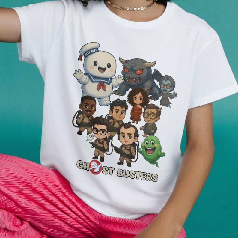 Ghostbusters Chibi PNG, Cute Cartoon Ghostbusters Characters Digital ...