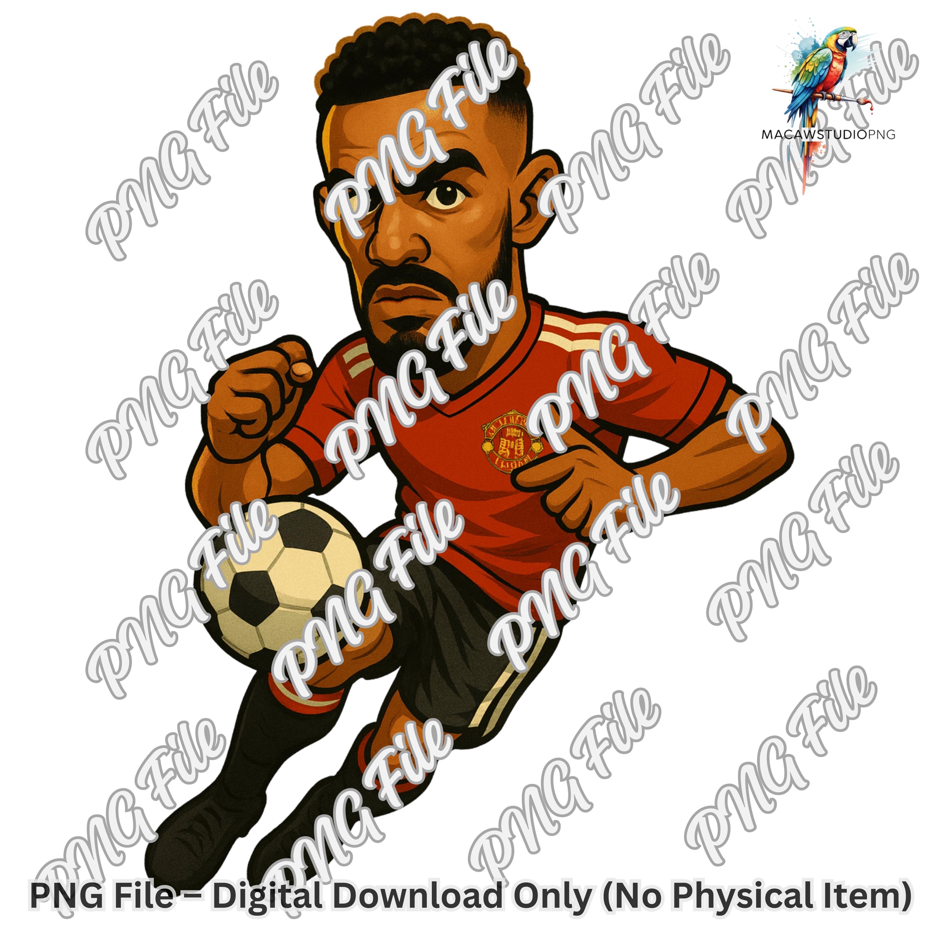 Manchester United Chibi Caricature: Football Stars PNG Digital Art - Etsy