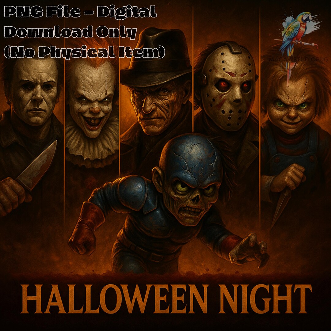 Halloween Night Horror Villains | Dark Scary Digital Art | Creepy Comic ...