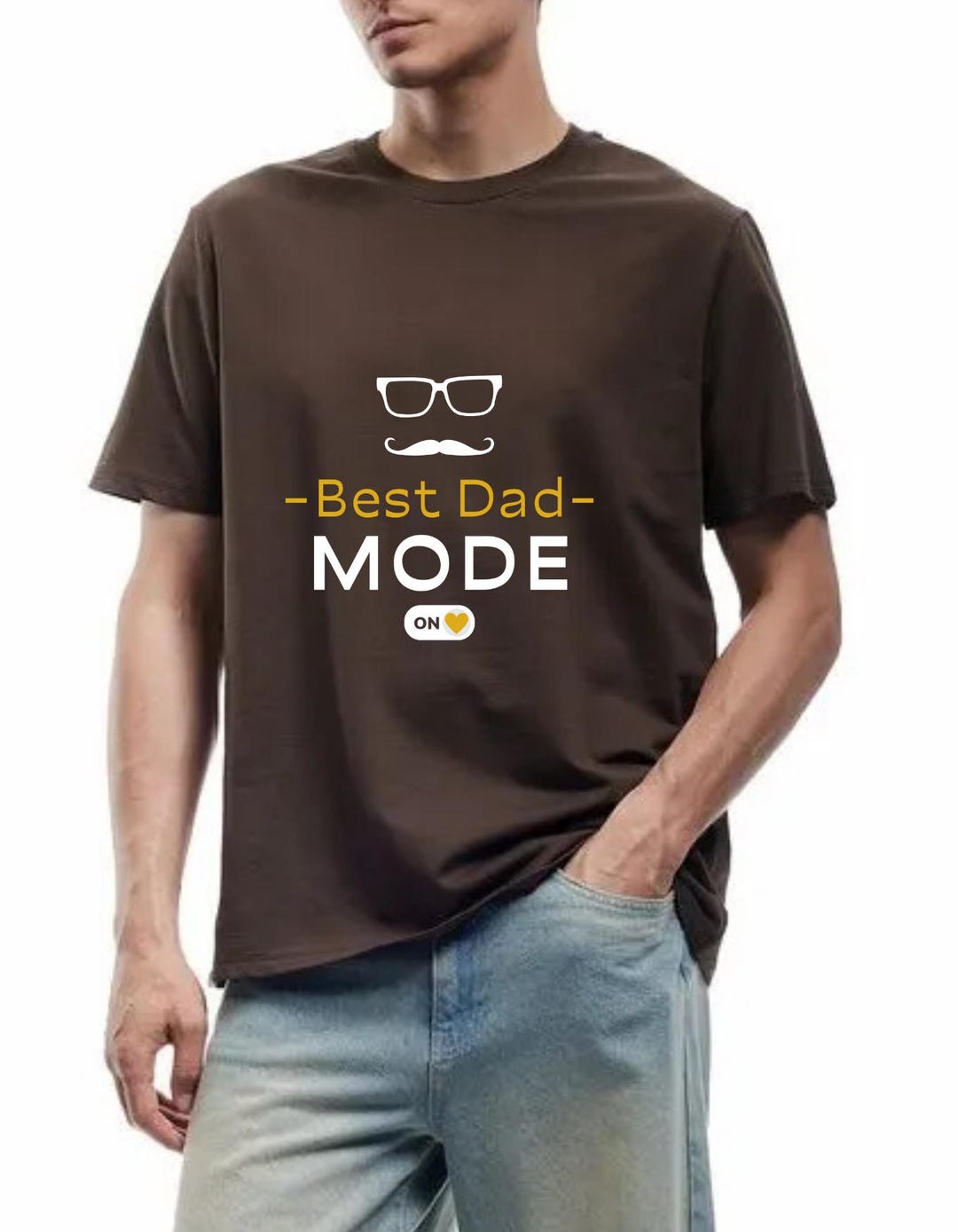 Best Dad Mode on T-shirt, Funny Father's Day Gift - Etsy