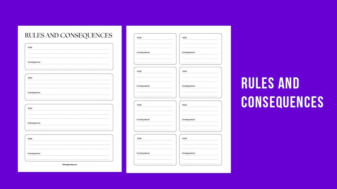 Printable BDSM Rules & Consequences Chart: D/s Discipline Tracker (PDF ...