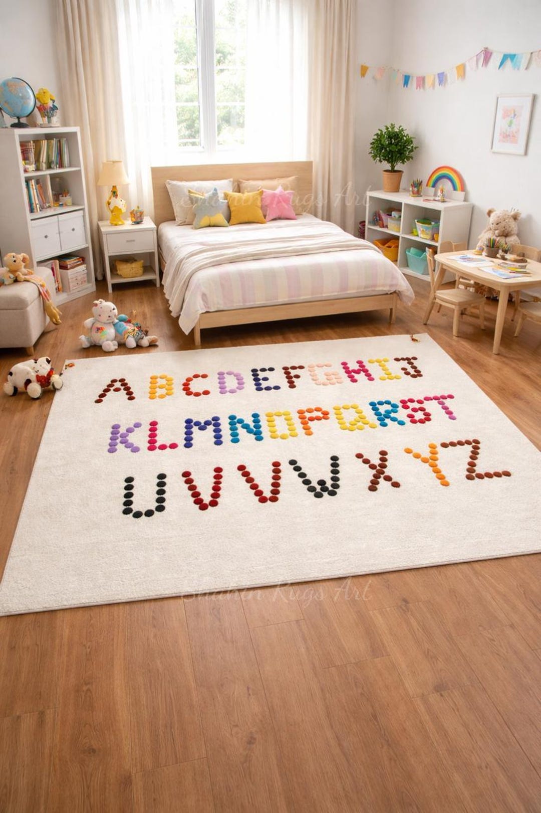 Alphabet Kids Area Rug, Educational ABC Learning Carpet for Nursery and ...