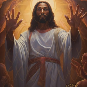5 Praying Black Jesus Prints, Brown Jesus Wall Art Print, Christian ...
