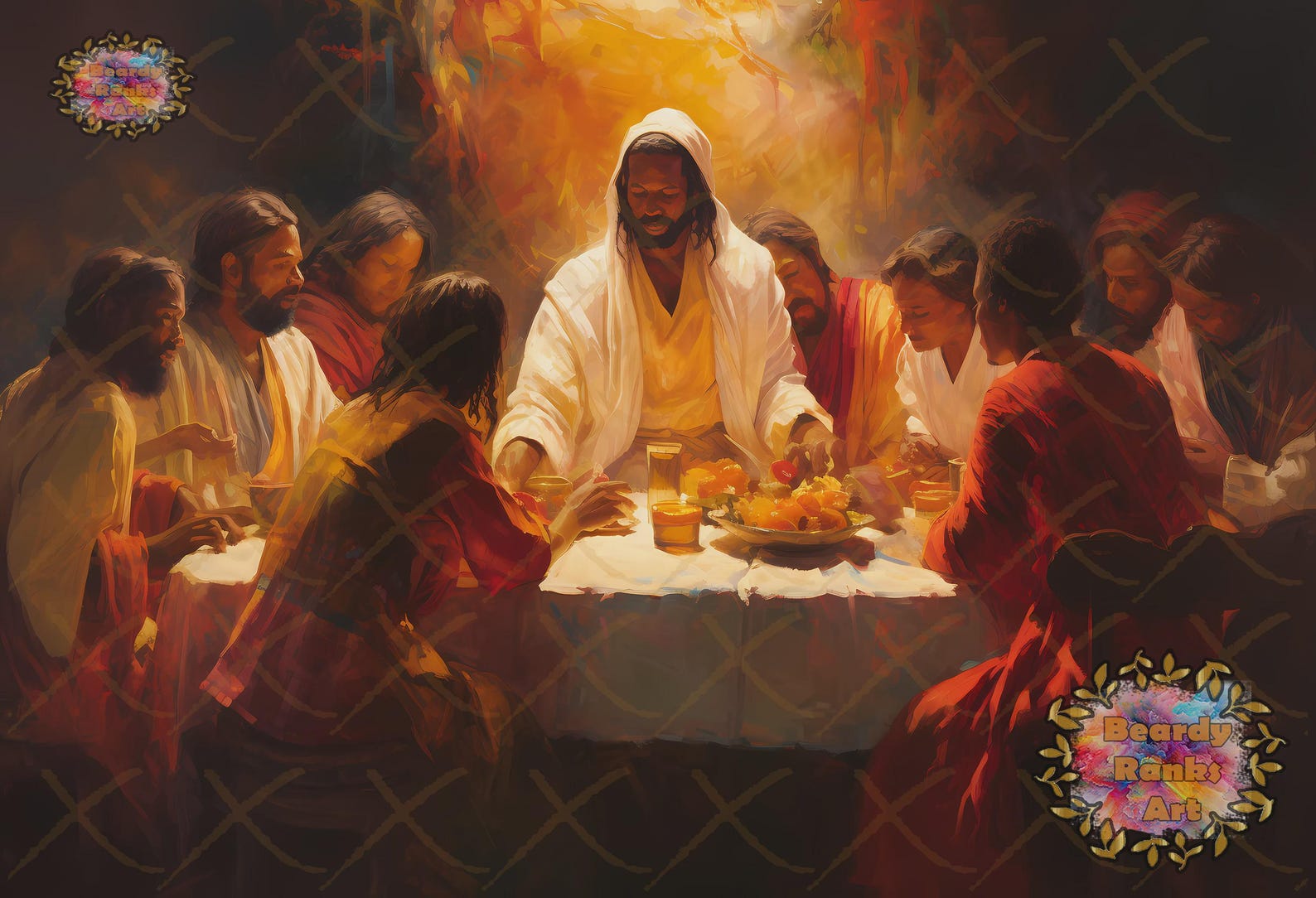 Black Jesus at the Last Supper, Brown Jesus at the Last Supper ...