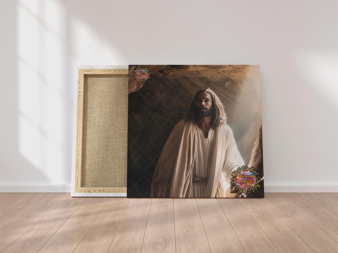 Black Jesus Christ Leaving the Tomb Print, Christian Artwork (digital ...